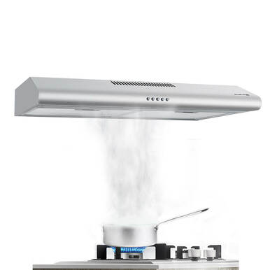 Slim Ducted Kitchen Vent Hood w/ LED Light | Gasland Chef